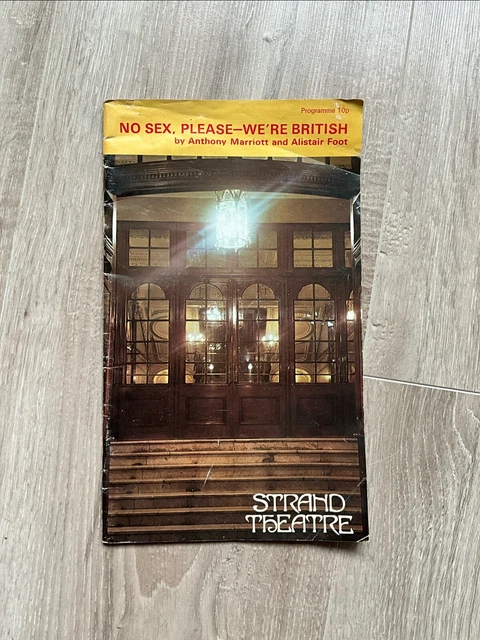 NO SEX PLEASE - We’re British Programme Vintage Strand Theatre London £ ...