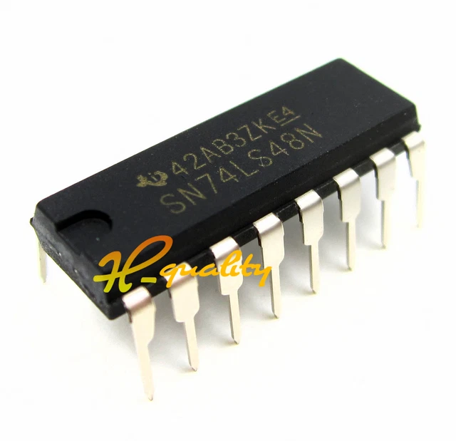 10PCS SN74LS48N 74LS48 DIP16 TI BCD-to-Seven-Segment Decoder NEW GOOD ...