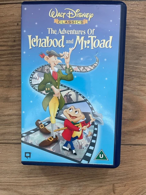 THE ADVENTURES OF Ichabod and Mr. Toad VHS Walt Disney Video untested £ ...