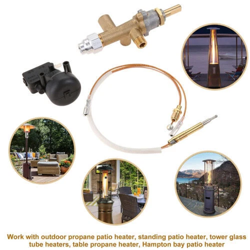 PROPANE GAS PATIO Heater for Thermocouple Sensor&Dump Switch Controls ...