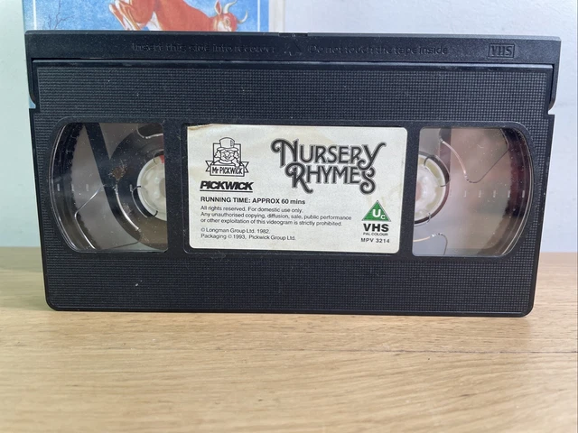 NURSERY RHYMES - Vhs Video - Mr Pickwick / Longman Video - Childrens ...