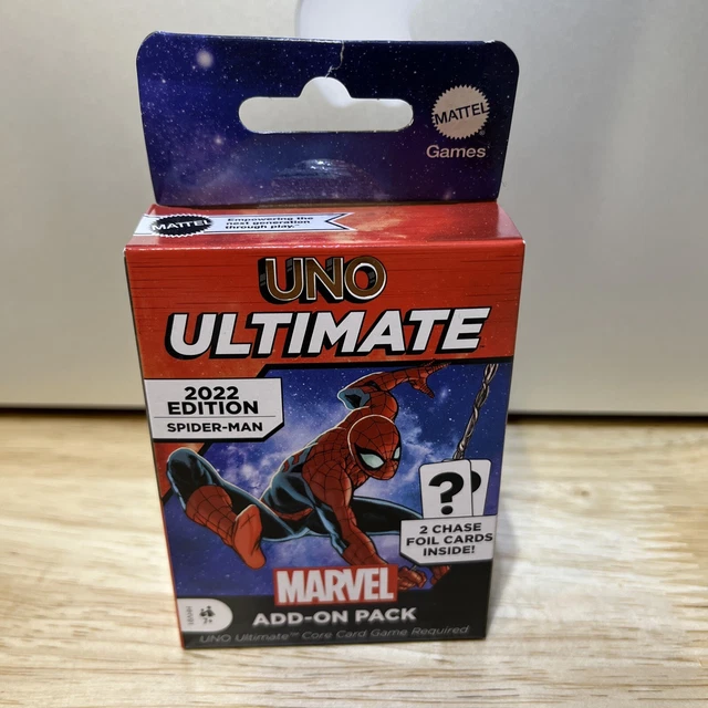 UNO ULTIMATE CARD Game 2022 Spider-Man Marvel Add-On Pack Card Game NEW ...