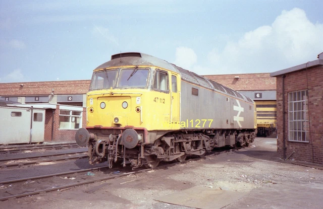 ORIGINAL RAILWAY PHOTOGRAPHIC negative Class 47 47112 at Thornaby £3.00 ...