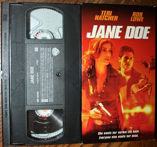 JANE DOE (VHS) Teri Hatcher, Rob Lowe, Trevor Blumas. Bon état Rare ...
