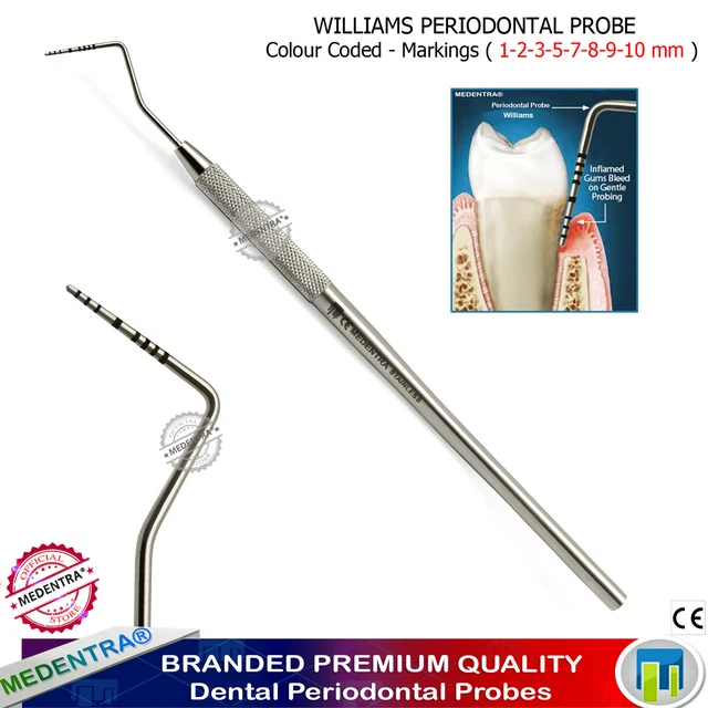 MICHIGAN O PROBE with Williams Markings Periodontal Perio BPE Probes ...