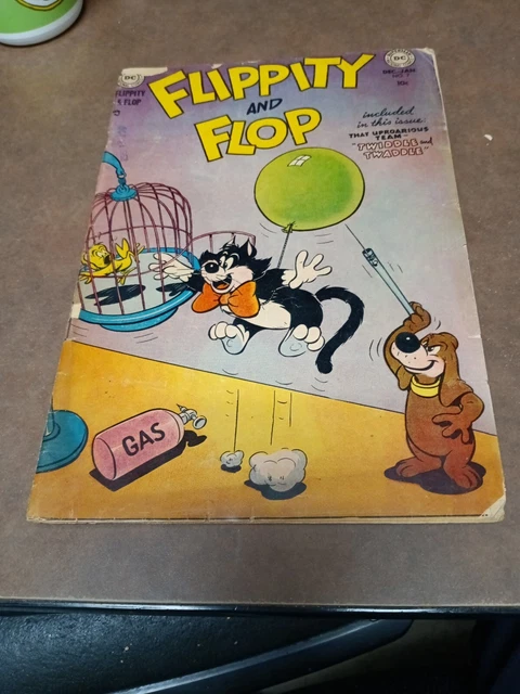 FLIPPITY AND FLOP #7 DC comics 1952 Golden Age funny animal cartoon £51 ...