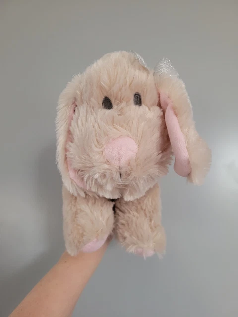 MATALAN GIRLS DOG Plush Bag Small HandBag Soft Toy Brown Beige Pink £10 ...