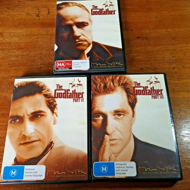 THE GODFATHER TRILOGY DVD 1 2 3 R4 Al Pacino, Andy Garcia £26.45 ...