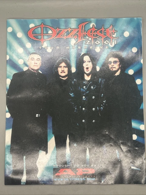 OZZFEST 2001 TOUR Magazine Black Sabbath Ozzie Osbourne Concert ...
