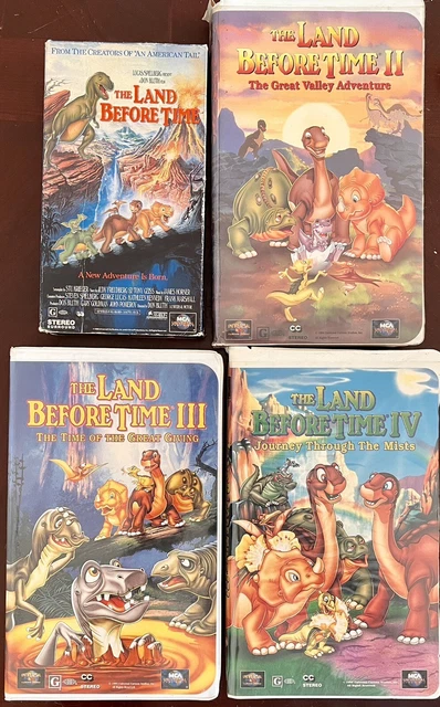 THE LAND BEFORE Time VHS Collection Set of 4 Movies clam shell $17.27 ...