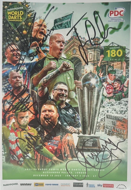 2024 PDC WORLD Darts Championship Programme 15/12/23-3/1/24 Multi ...