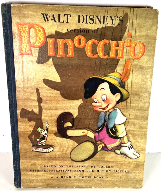 WALT DISNEY'S VERSION of Pinocchio Picture Story Book Random House ...