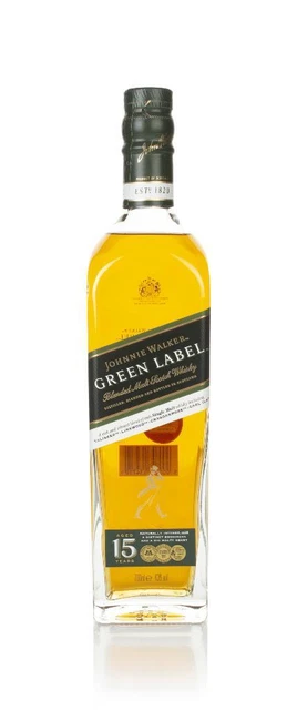 JOHNNIE WALKER GREEN Label 15 Year Old Blended Malt Whisky 70cl £50.85 ...