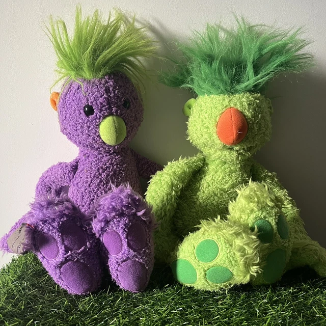 JIM HENSON'S THE Hoobs Iver and Groove Plush Toys 2001 Tomy (Untested ...