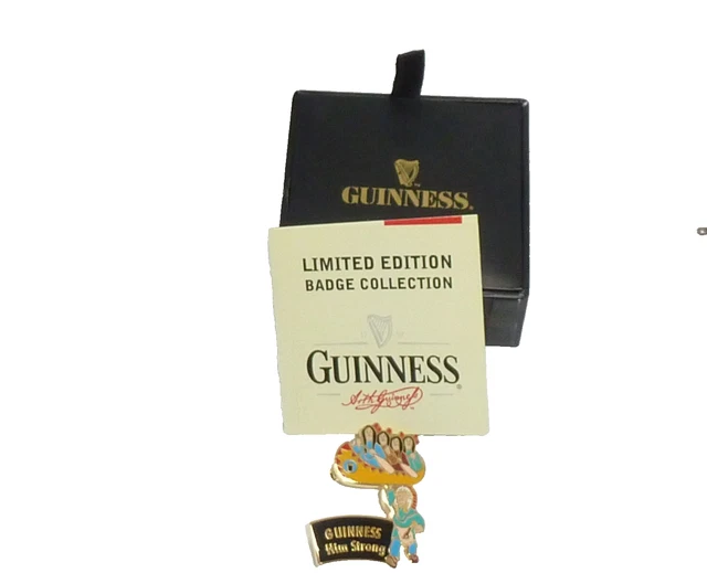 GUINNESS HIM STRONG Limited Edition Red Indian Canoe Badge Box ...