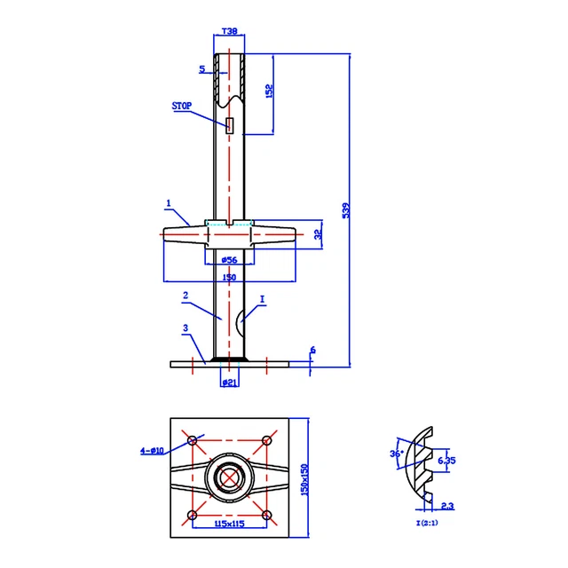 ADJUSTABLE LEVELLING TWISTLOCK Leg for Shipping Container £162.72 ...