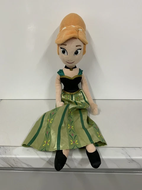 DISNEY STORE FROZEN Princess Anna Coronation Cloth Doll Plush 22” Toy £ ...