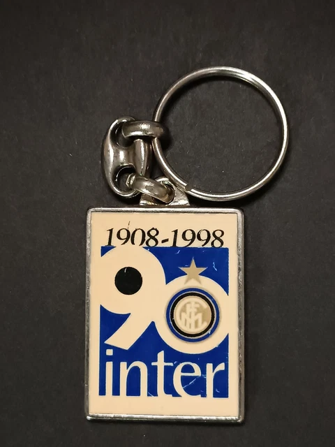 PORTACHIAVI INTER 90 Anniversario 1908-1998 Calcio Italia Metallico EUR ...