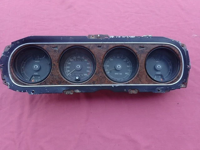 1969-70 MERCURY COUGAR XR7 dash instrument cluster with tachometer ...