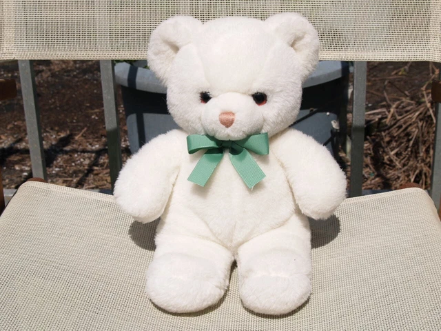 VINTAGE GUND - White Tender Teddy Bear - 13" - #2127 - 1983 £30.02 ...