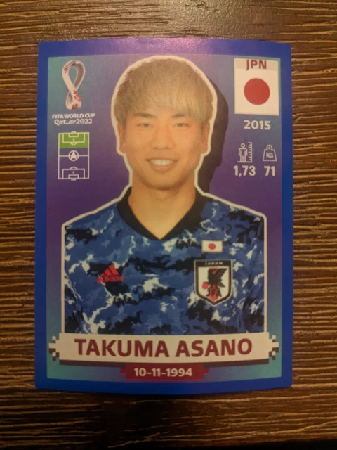 PANINI FIFA COUPE du Monde 2022 - Takuma Asano Bleu Parallèle (JPN15 ... PANINI FIFA COUPE du Monde 2022 - Takuma Asano Bleu Parallèle (JPN15 ...