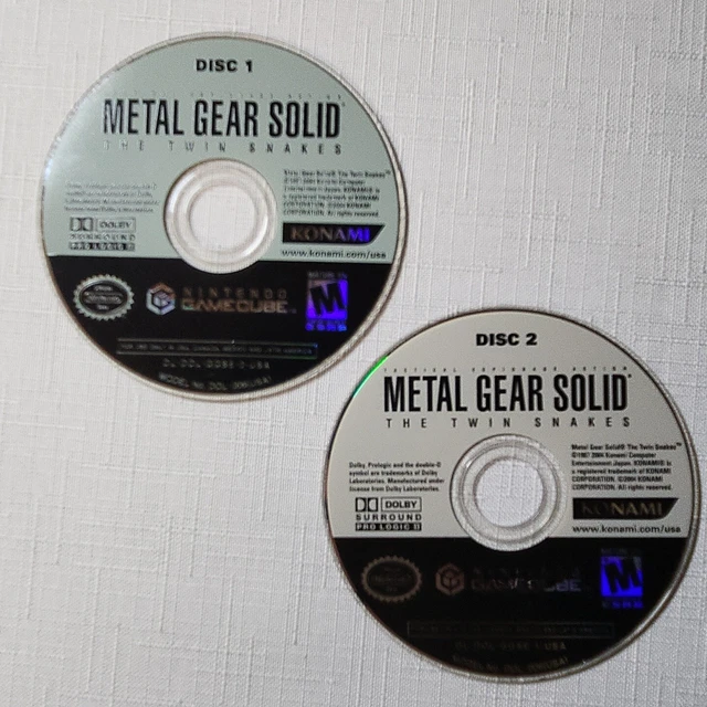 METAL GEAR SOLID the Twin Snakes Game Nintendo Gamecube - Disc Only EUR ...