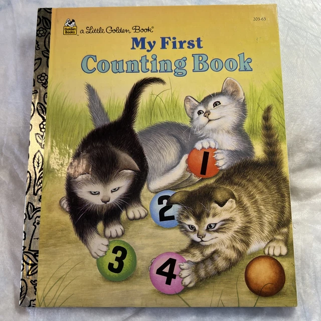VINTAGE A LITTLE Golden Book My First Counting Book 203-63 #133 £4.74 ...