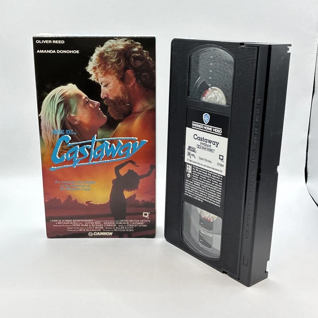 CASTAWAY (1986 VHS) Nicolas Roeg Oliver Reed - Cannon Films - Kate Bush ...