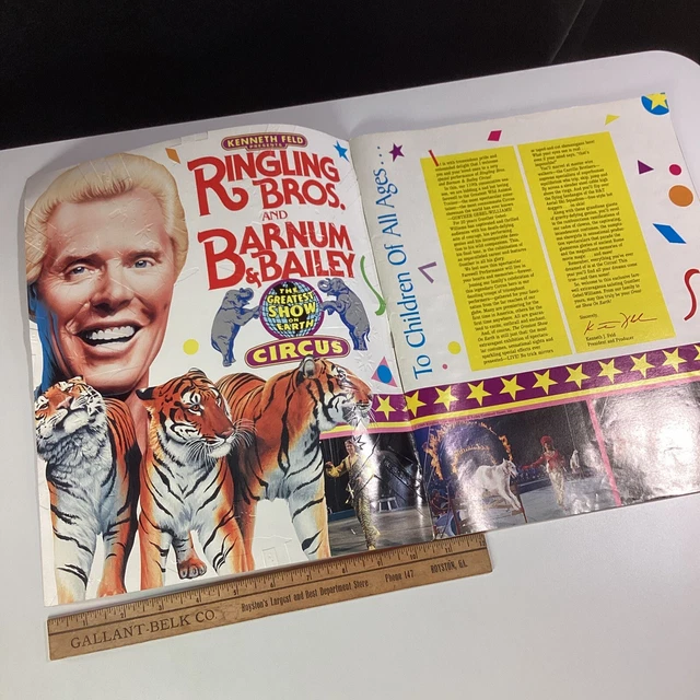 RINGLING BROS. CIRCUS Program GUNTHER GEBEL-WILLIAMS Farewell Tour ...
