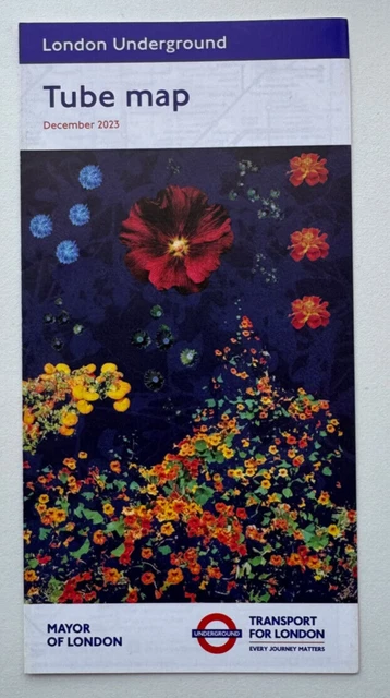 TFL LONDON UNDERGROUND Tube Map - December 2023 (Latest) - Pack of 1 £0 ...