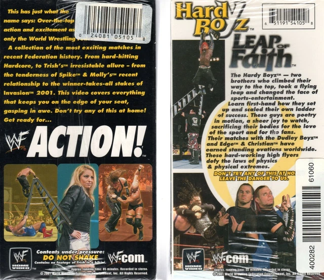 2 VHS WWF WRESTLING Hardy Boyz Trish Stratus Spike Molly & Many More New! Sealed £9.56 - PicClick UK