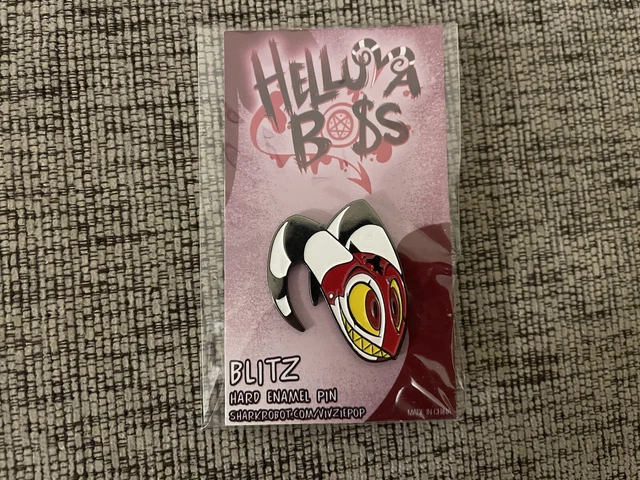 RARE HELLUVA BOSS Blitz Enamel Pin 2019 Sharkrobot Vivziepop Hazbin ...