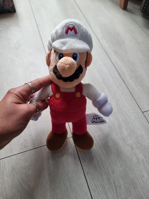 NINTENDO SUPER MARIO Bros Small Fire Mario 25cm Soft Cuddly Plush Toy £ ...