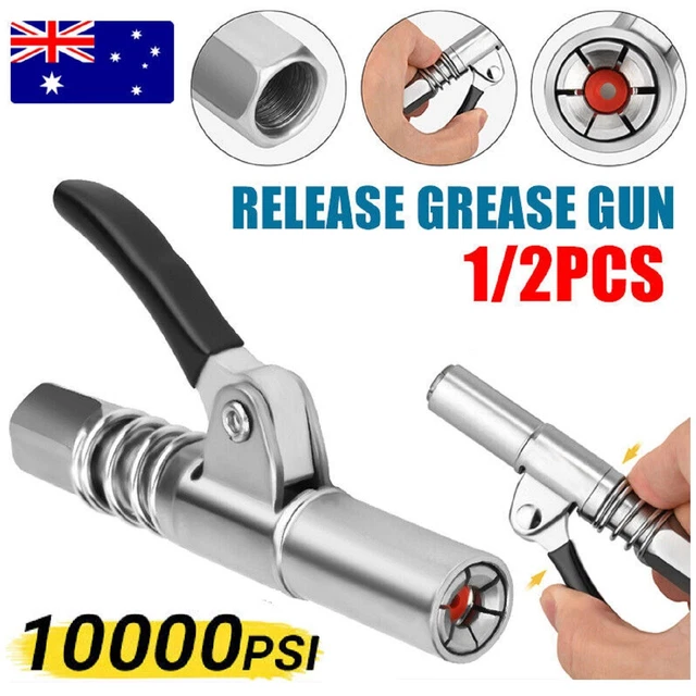 GREASE COUPLER HEAVY-DUTY Quick Release Grease Gun Coupler NPTI/8 ...