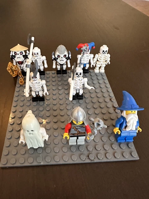 LEGO CASTLE MINIFIGURE Lot Knight Skeletons Fantasy Rare Ghost Vintage ...