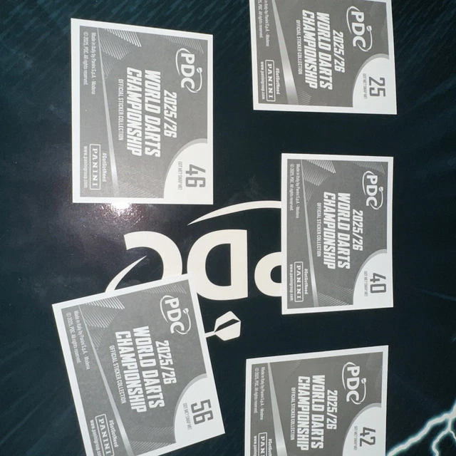 PDC PANINI 2025/2026 World Darts Championship Stickers £1.37 - PicClick UK