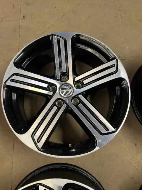 Genuine Volkswagen Golf R Cadiz 18 Inch Diamond Cut Alloy Wheels X1 Vw