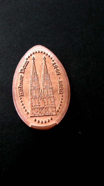 ELONGATED COIN COLOGNE Dom 1248 - 1880 Cologne Souvenir Coin Medal ...