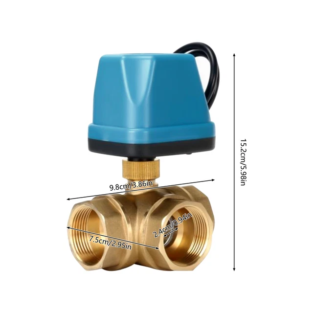 3-WEGE G1-1 / 4 DN32 Zonenventil Absperrhahn Kugelventil Elektrisch Ventil 220V EUR 39,90 ...