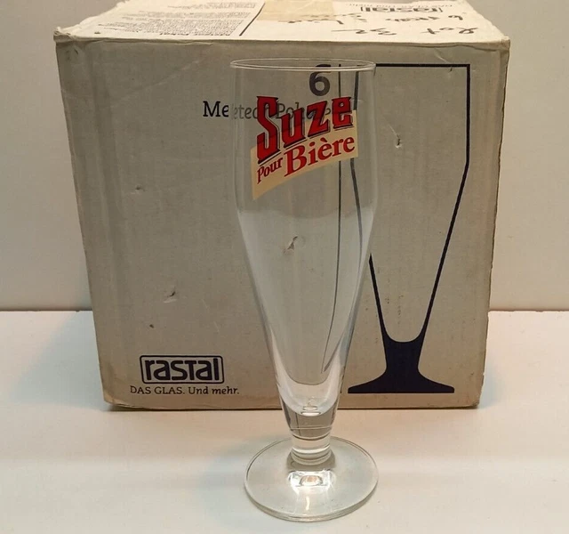 SUZE BIERE 6 verres carton d'origine bistrot bar vintage 25 cl très rare EUR 20,00 - PicClick FR