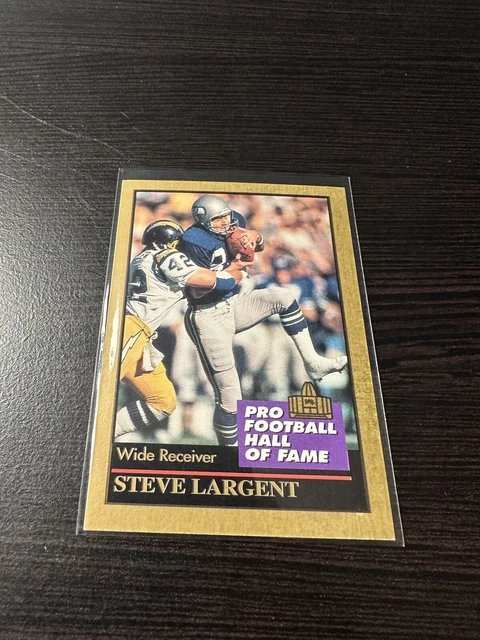 CARTE DE FOOTBALL Steve Largent 1995 Enor HOF Seattle Seahawks Tulsa ...