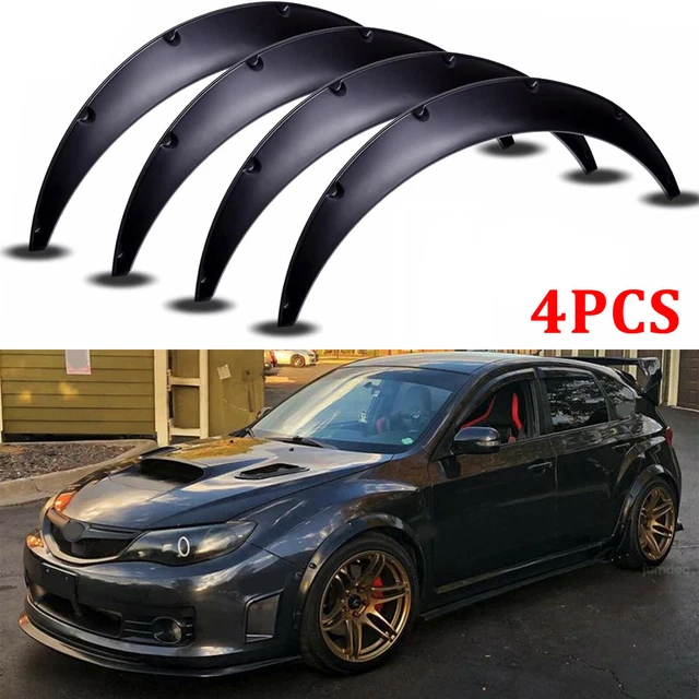 FENDER FLARES 3.5& Extra Wide Body Kit Wheel Arches For Subaru Impreza ...