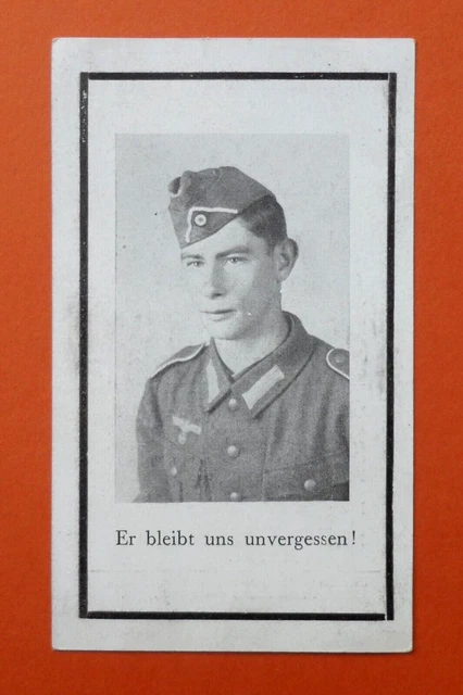 WW2 GERMAN DEATH Card Sterberbild Grenadier Regiment Dec 1942 ...