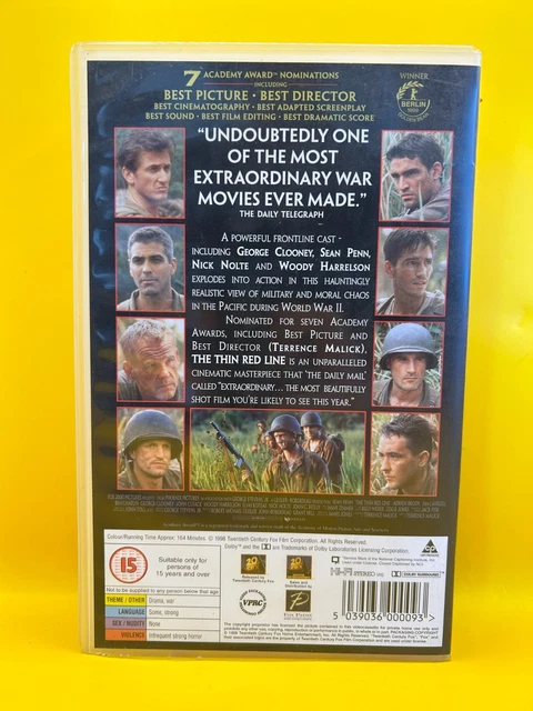 THE THIN RED Line Ex-Rental VHS £5.45 - PicClick UK