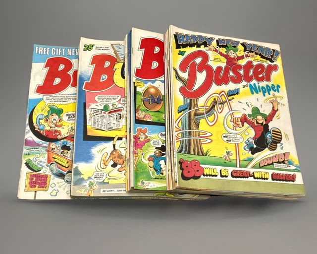 1980S VINTAGE BUSTER Comics Complete Run Year All Issues Jan 2nd - Dec ...