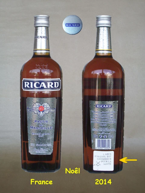 COLLECTION - BOUTEILLE RICARD EDITION LIMITEE Noël 2014 EUR 25,00 ...