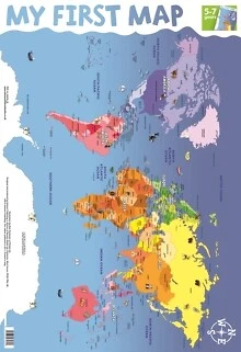 WALL CHART MY FIRST - WALL CHART MY FIRST MAP - New merchandise ...