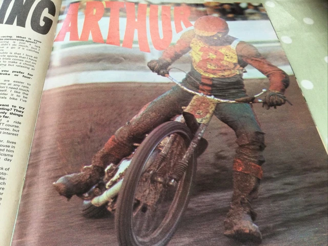 ARTHUR BROWNING SCRAMBLER Speedway Rider Motorcycle Period Article. EUR ...