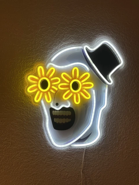 SPIRIT HALLOWEEN TERRIFIER Art the Clown Neon LED Light-Up Sign £95.10 ...