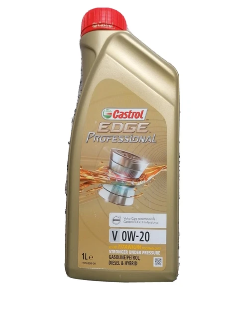 CASTROL EDGE PROFESSIONAL V 0W-20 Olio motore 0W20 Acea C5 Volvo VCC ...